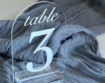 Acrylic Painted Table Numbers Table Numbers Wedding Table - Etsy