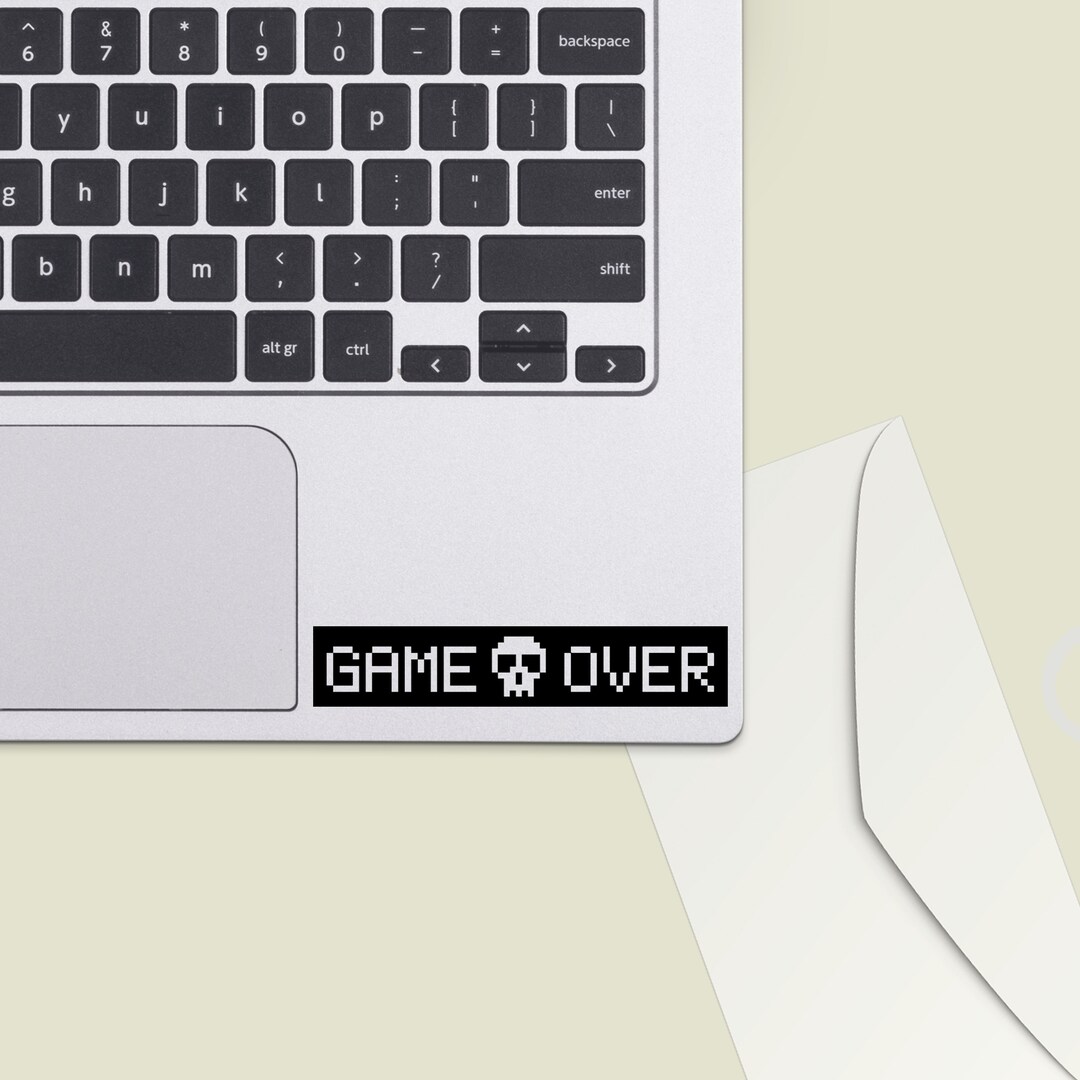 Game Over Decal Gamers Sticker Video Game Sticker - Etsy