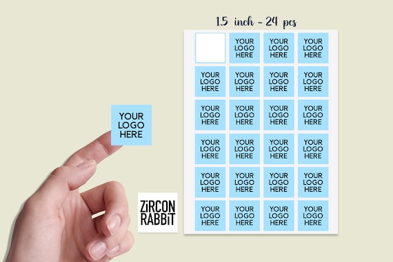 1.5 Inch Square Labels Personalized Label Stickers Small - Etsy