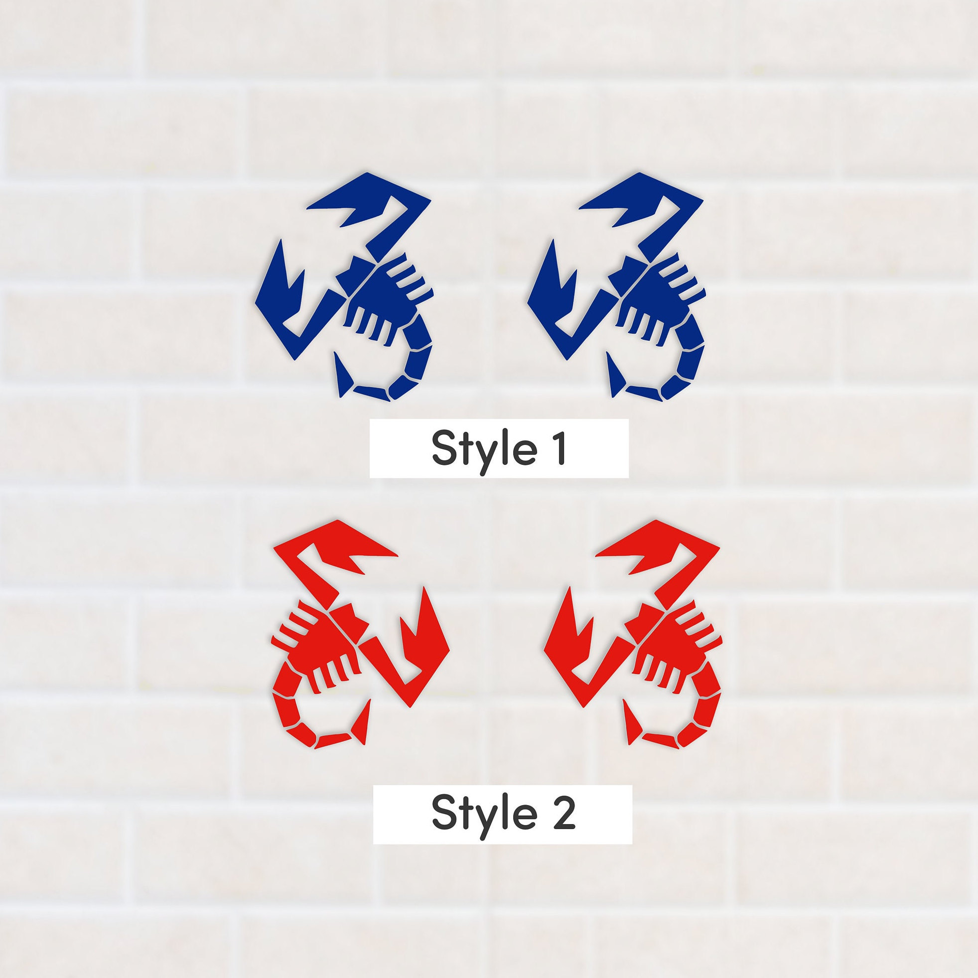 Set von 2 Aufklebern mit Logo Scorpions, adesivo per auto Scorpion ...