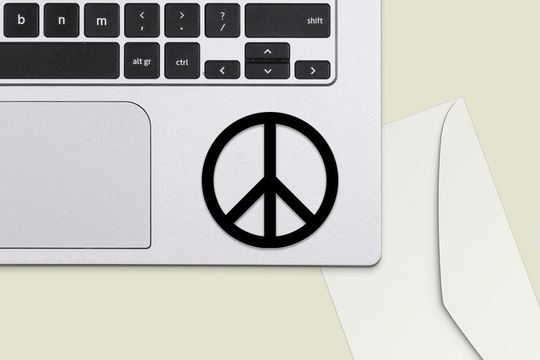 Peace Symbol Vinyl Decal Peace Sign Logo Sticker Peace - Etsy