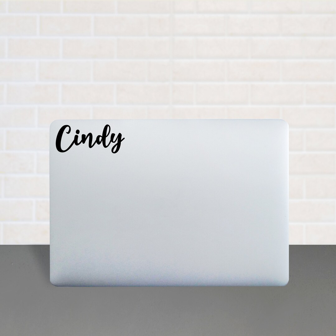 Name Vinyl Decal Stickerl Laptop Name Sticker Name Sticker - Etsy