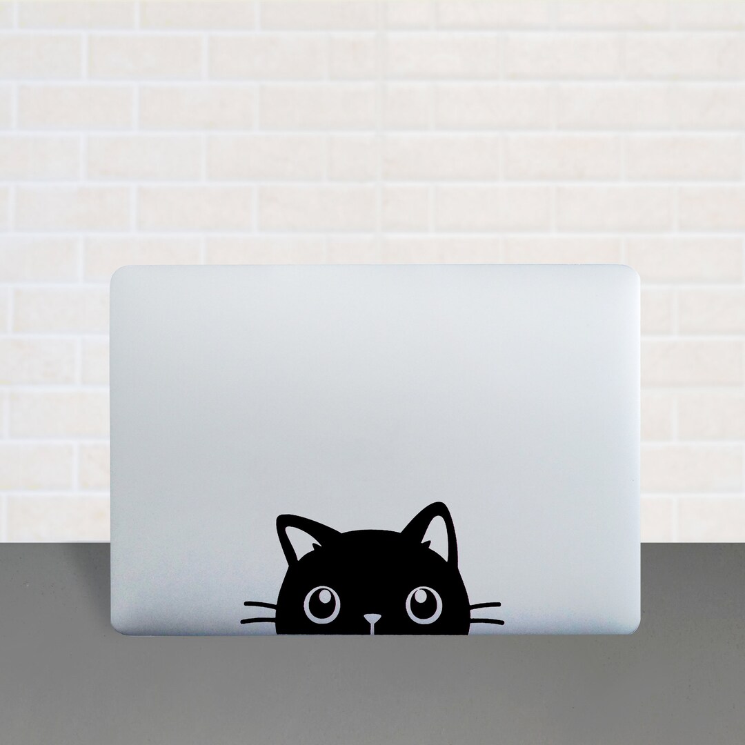 Cute Cat Sticker, Peeking Cat Sticker, Cat Vinyl Sticker, Cat Lover ...