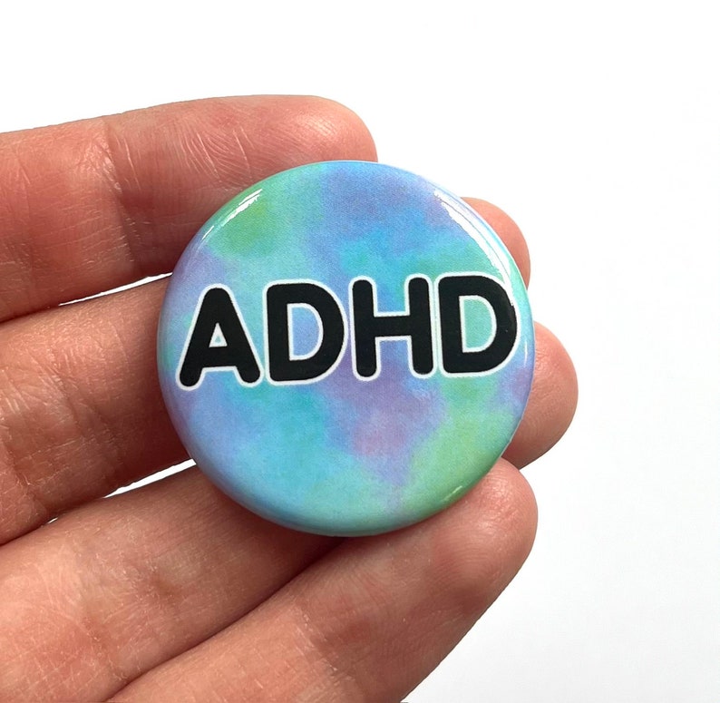 ADHD Pin Button Neurodiversity Pinback Button 1.25 - Etsy