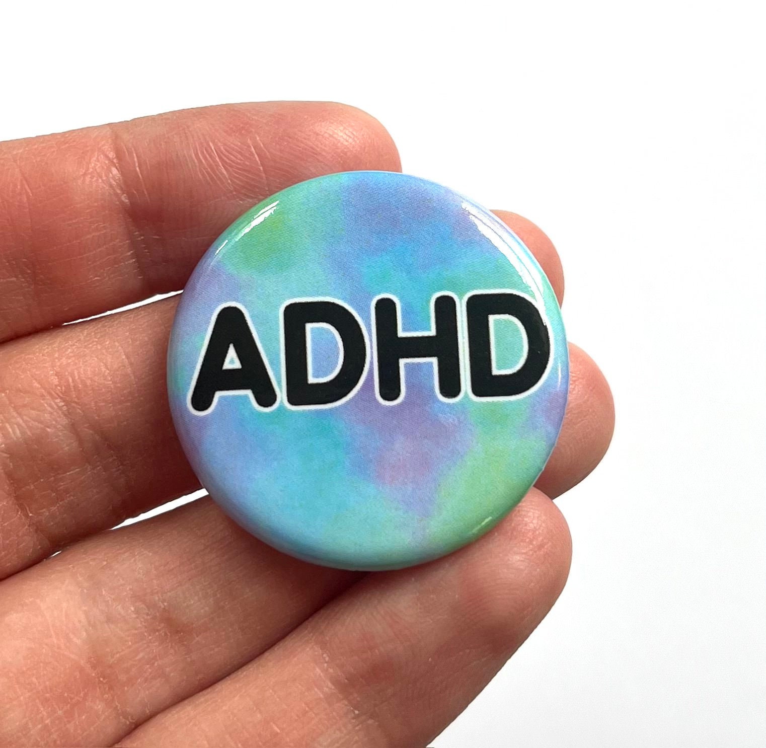 ADHD Pin Button Neurodiversity Pinback Button 1.25 - Etsy