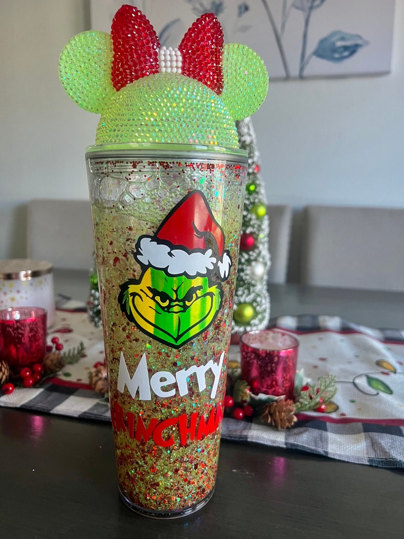 The Grinch Snow Globe Tumbler - Etsy