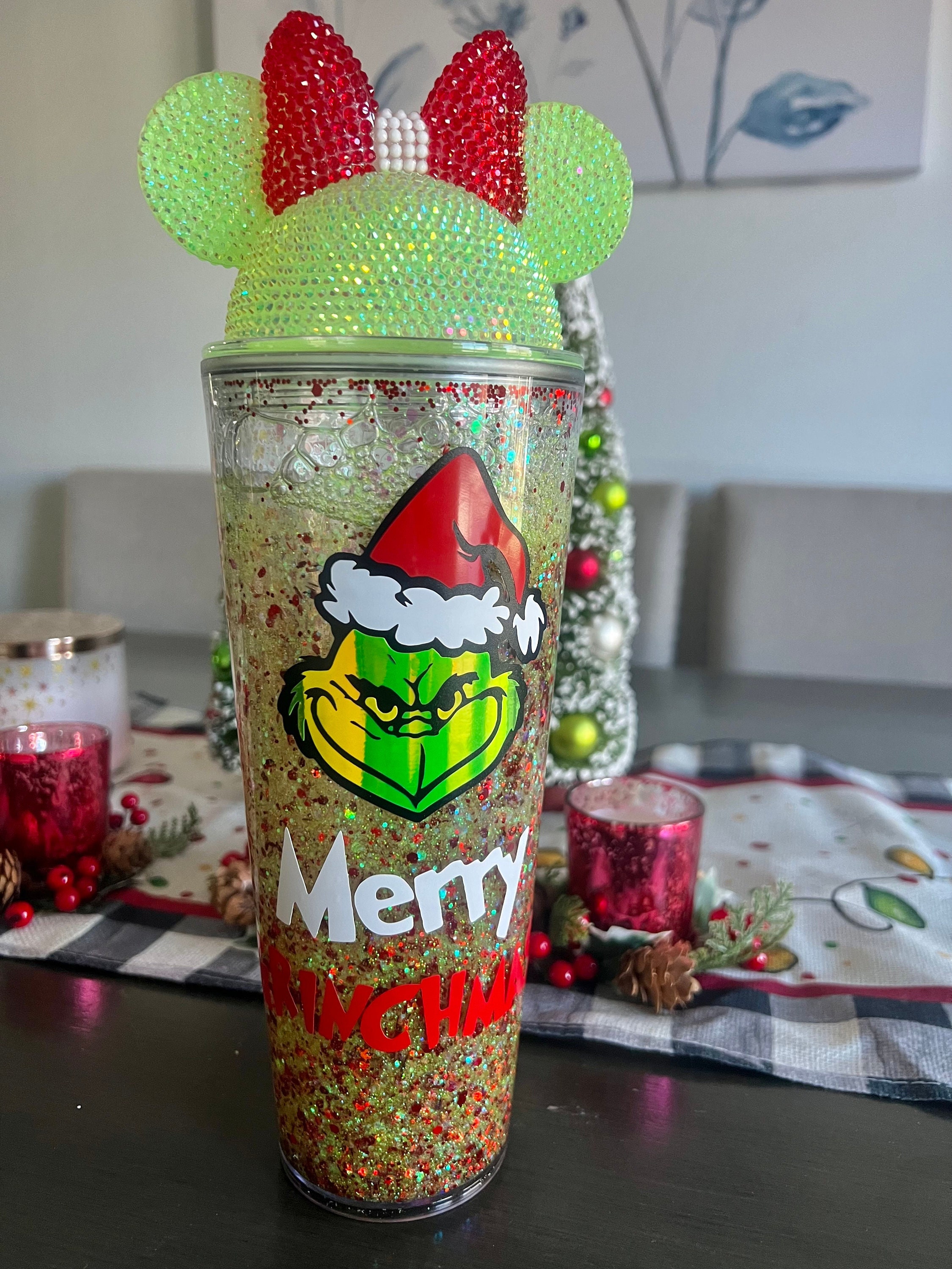 The Grinch Snow Globe Tumbler - Etsy