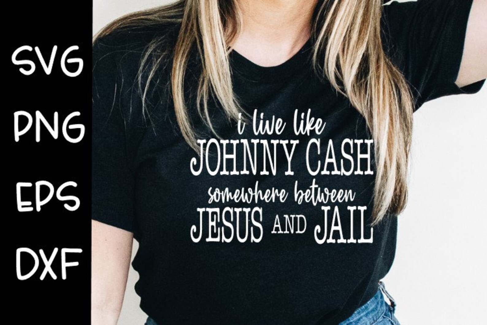 Johnny Cash Johnny Cash Svg Jesus Jesus SVG Jail Jail | Etsy