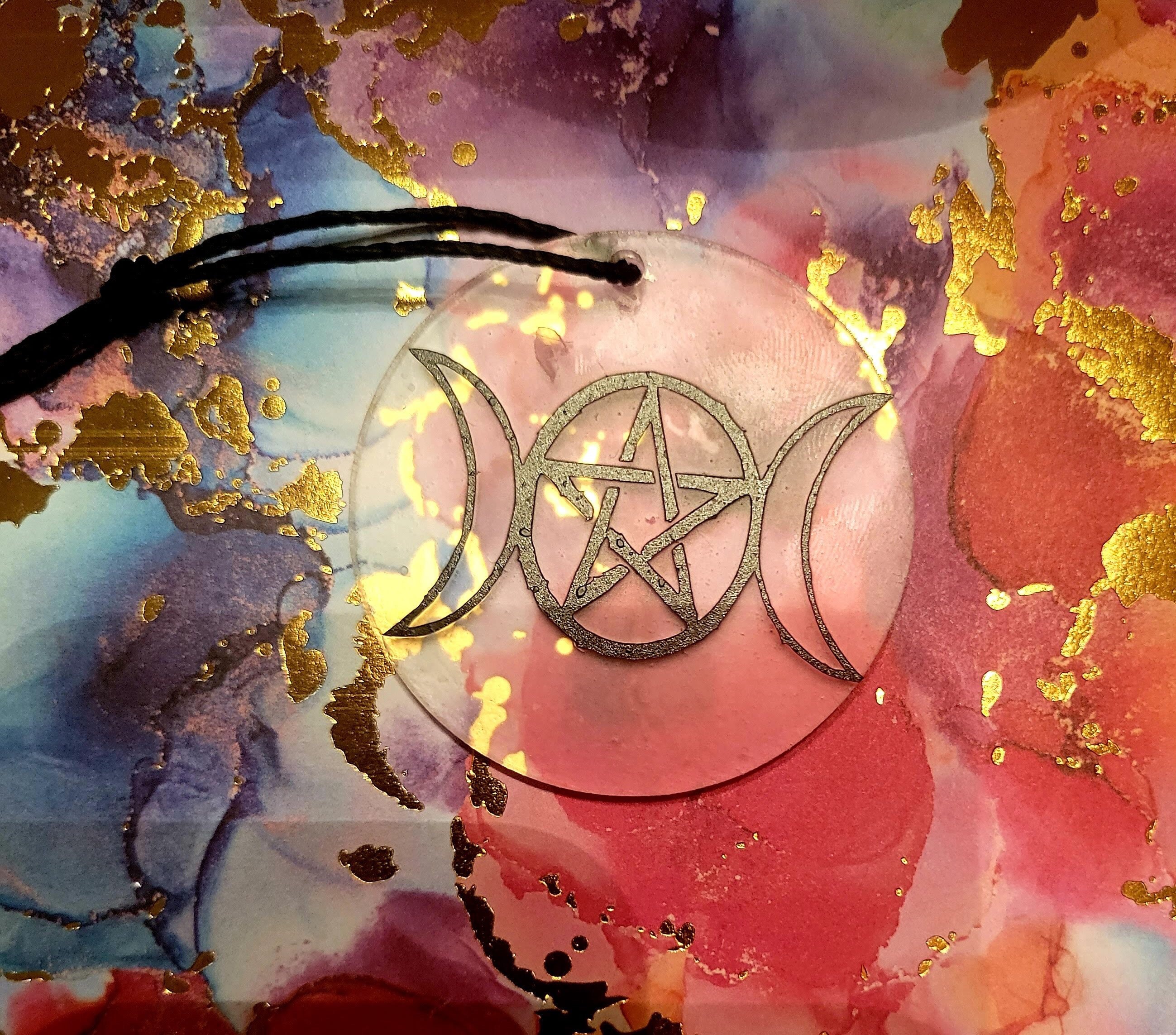 Triple Goddess Pentacle Ornament - Etsy