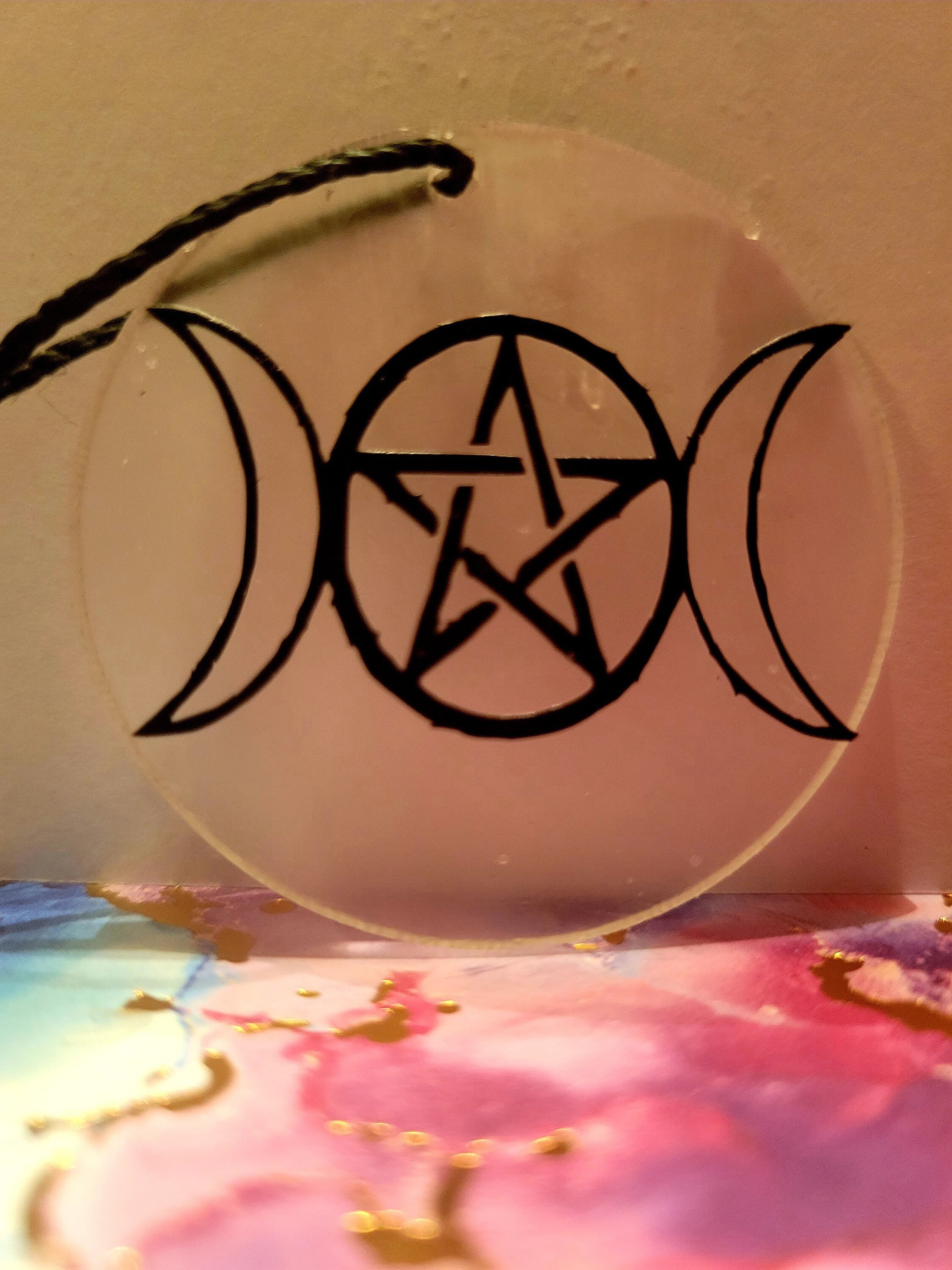 Triple Goddess Pentacle Ornament - Etsy