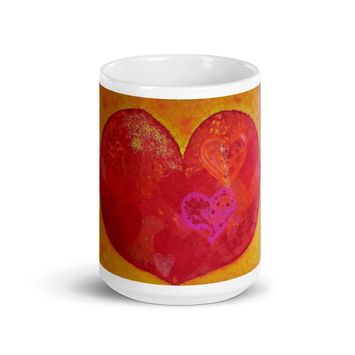Tasse de café coeur, tasse au cœur rouge, tasse moderne avec coeur ...