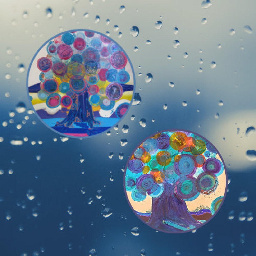 Sticker Set Tree | Sticker Set Abstract Trees, Stickers for Laptop ...