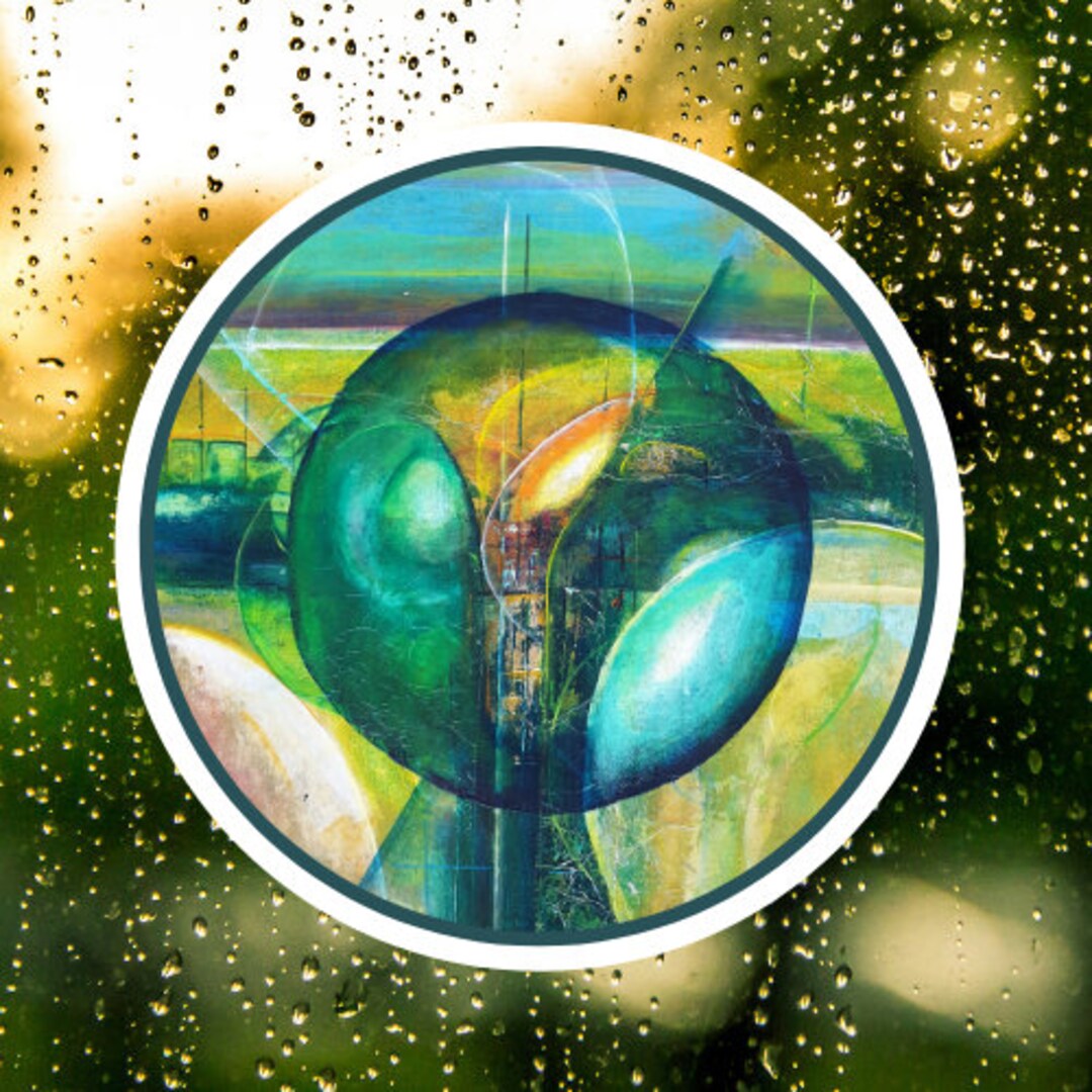 Sticker Green Tree, Sticker Landscape Green, Sticker for Laptop ...