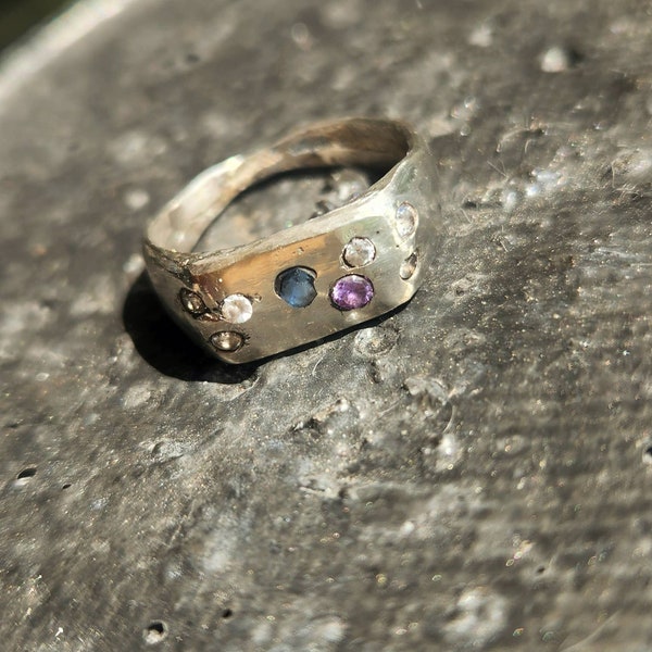 Cast Silver Ring - Etsy