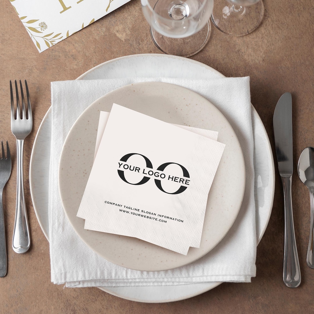 Custom Logo Napkins for Brand Advertising - Personalized Cocktail ...