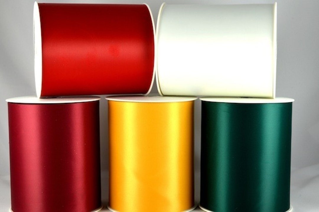 Plain Satin Sash Ribbon 4in 100mm Wide Top Quality Choice of 15 ...