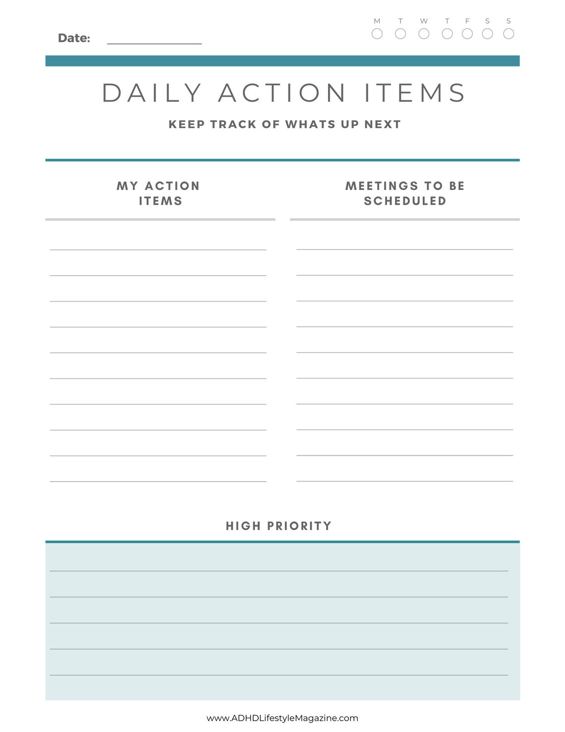 ADHD Toolkit Plan Each Day With Purpose digital Download - Etsy