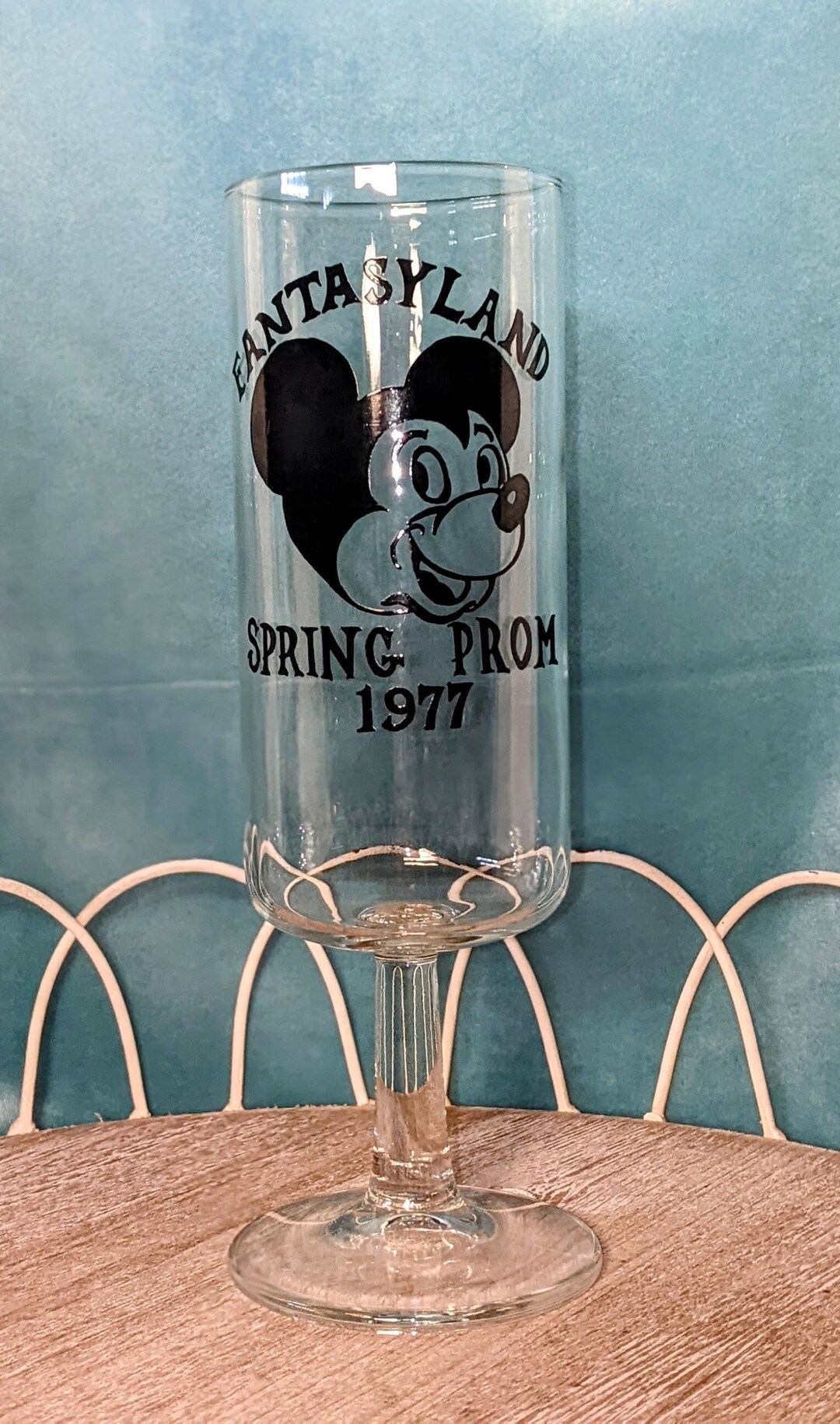 1977 Fantasyland Spring Prom Glass With a Mouse - Etsy