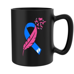 Miscarriage Infant Awareness Ribbon Feather With Birds SVG Baby Loss ...