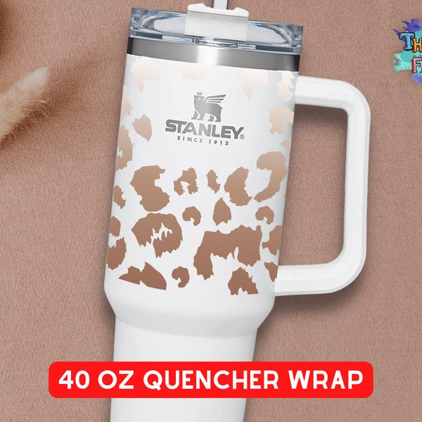 Leopard Stanley Cup Svg - Etsy