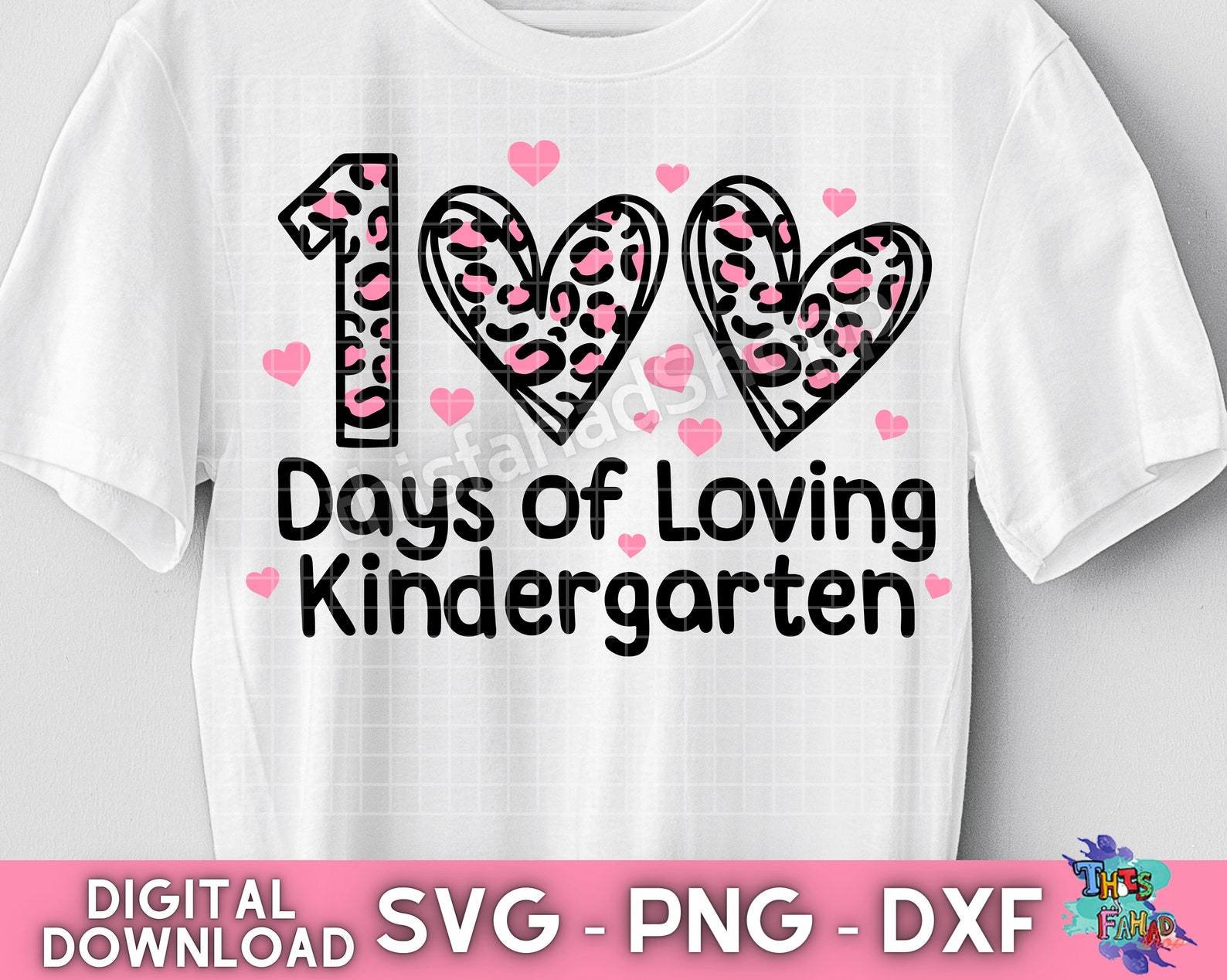 100 Days of School SVG 100 Days of Loving Kindergarten SVG - Etsy
