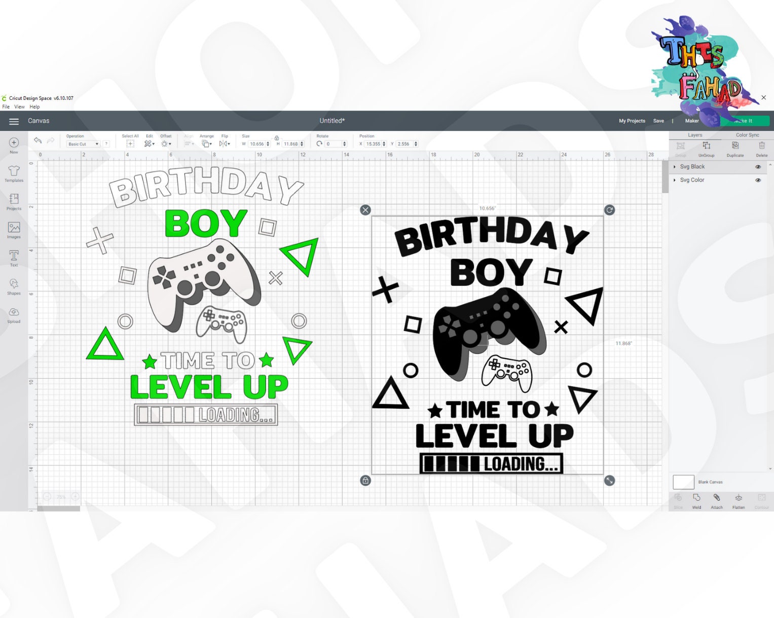 Birthday Boy Time to Level up Gaming Svg, Video Games Svg | T Shirt ...