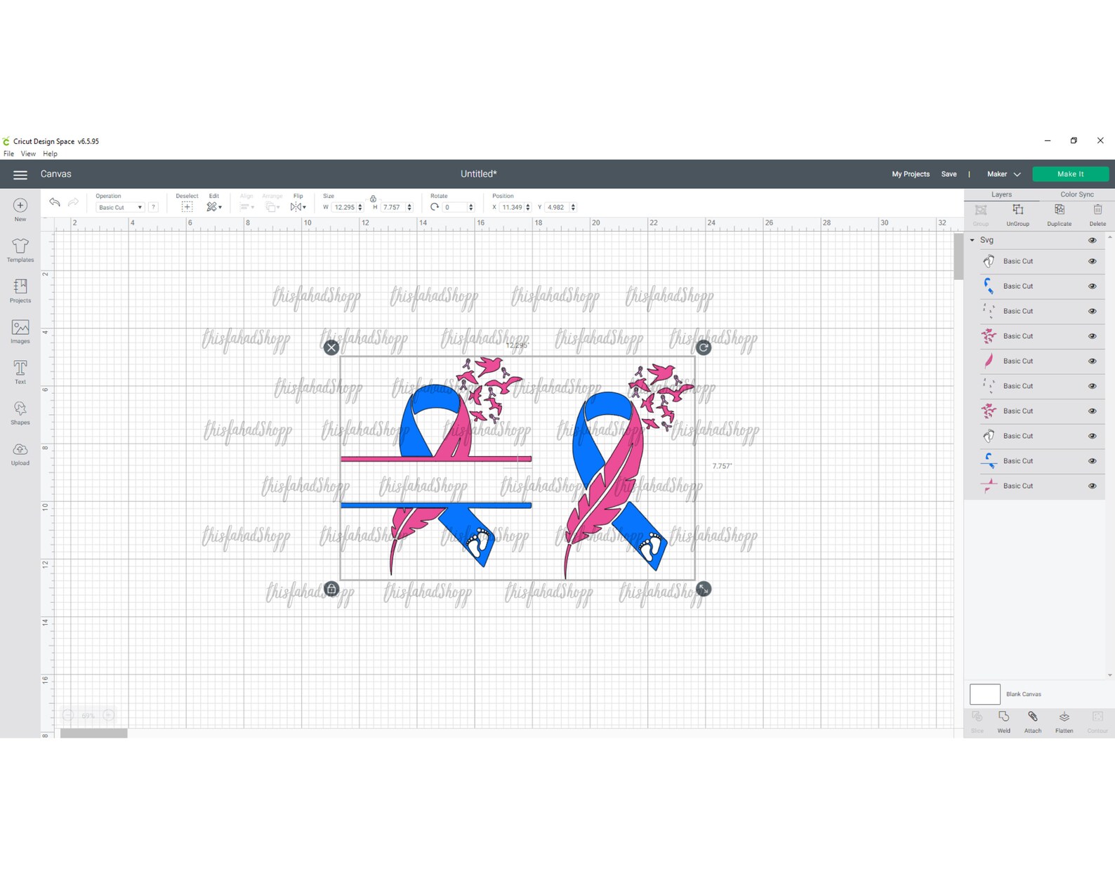 Miscarriage Infant Awareness Ribbon Feather With Birds SVG Baby Loss ...