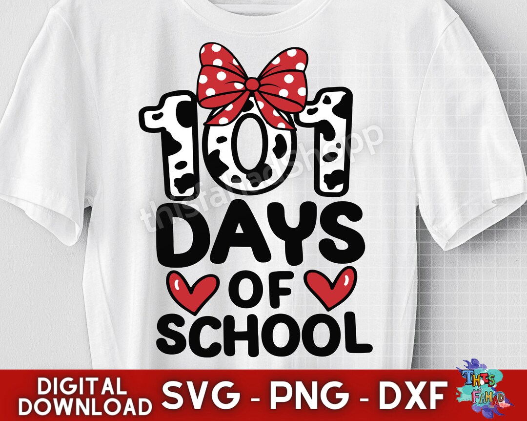 101 Days of School SVG, 101 Days of School Dalmatian SVG, Teacher Days ...