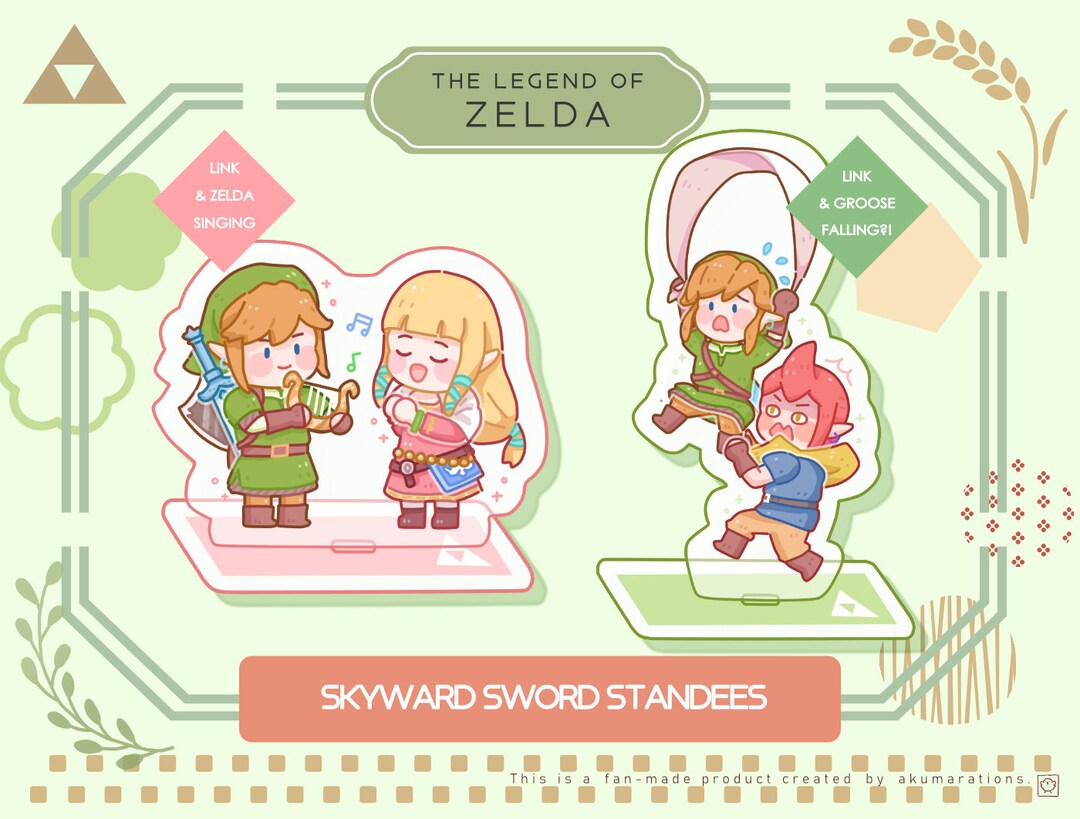 Zelda, Link & Groose Skyward Sword Acrylic Standees - Etsy