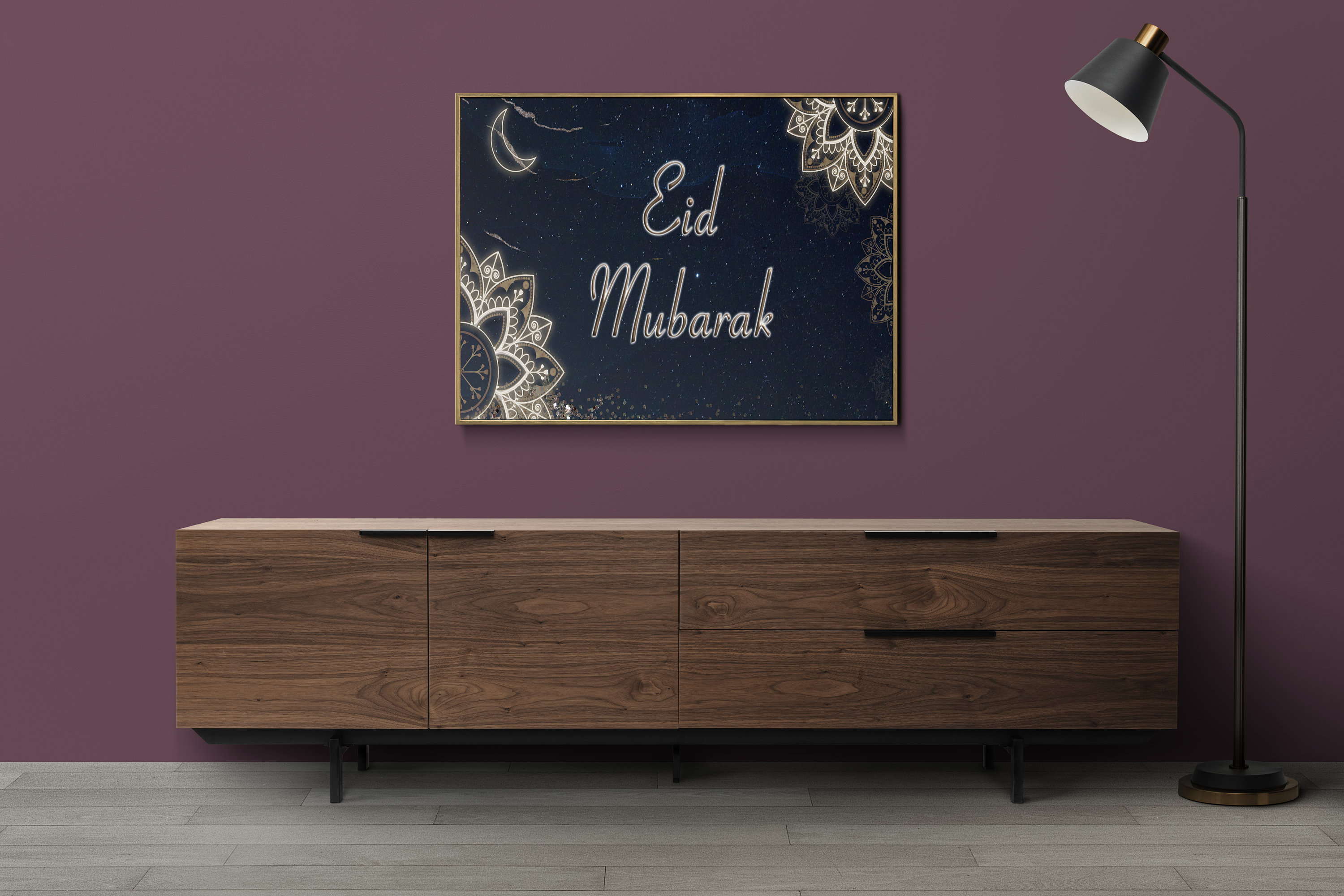 Eid Mubarak Poster Islamic Wall Art Eid Wall Décor Islamic Prints ...