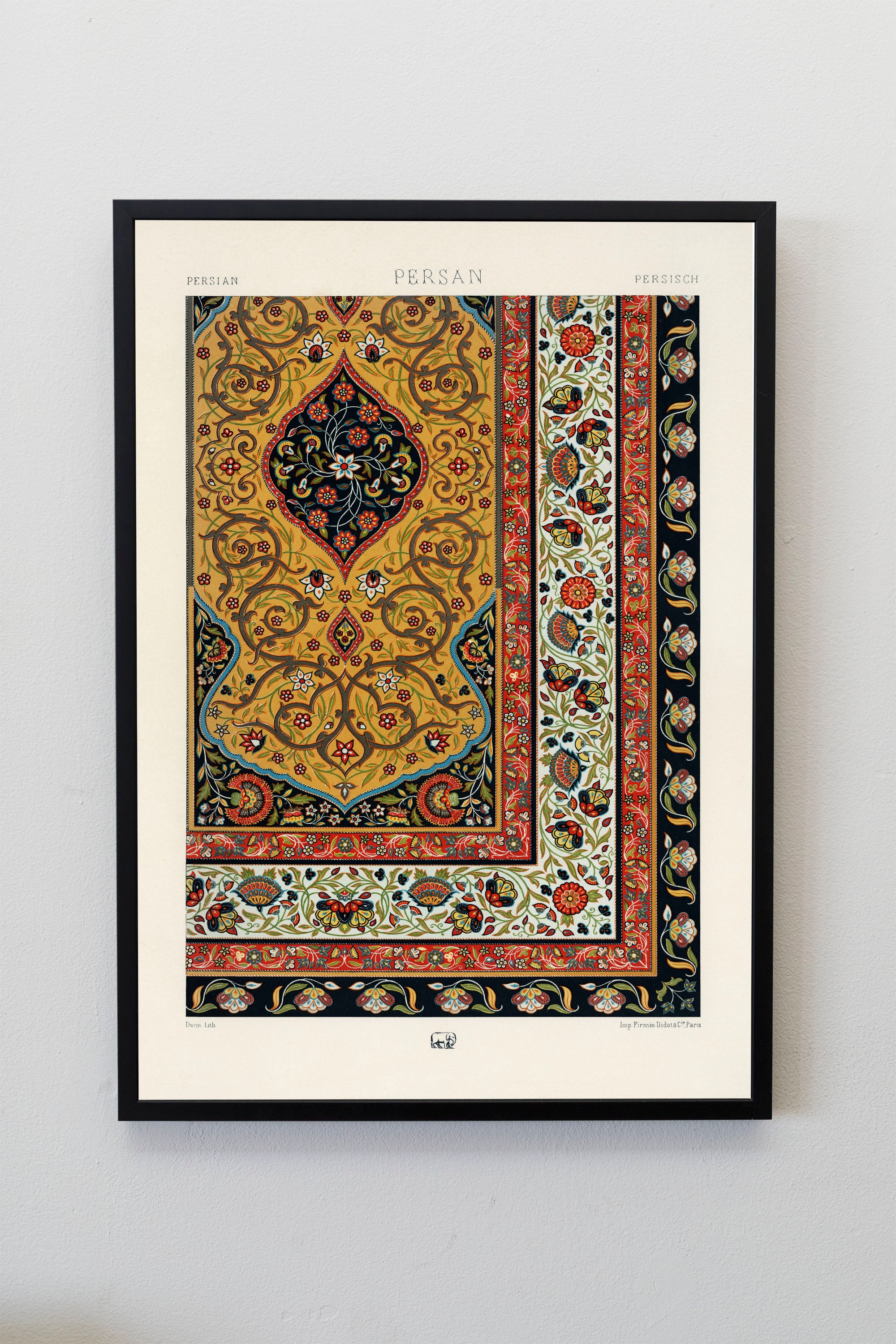 Persian Pattern Wall Art | Persian Wall Décor | Traditional Persian ...