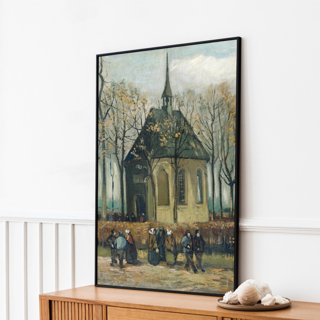 Van Gogh Wall Art | Church Wall Art | Vincent Van Gogh's Congregation ...