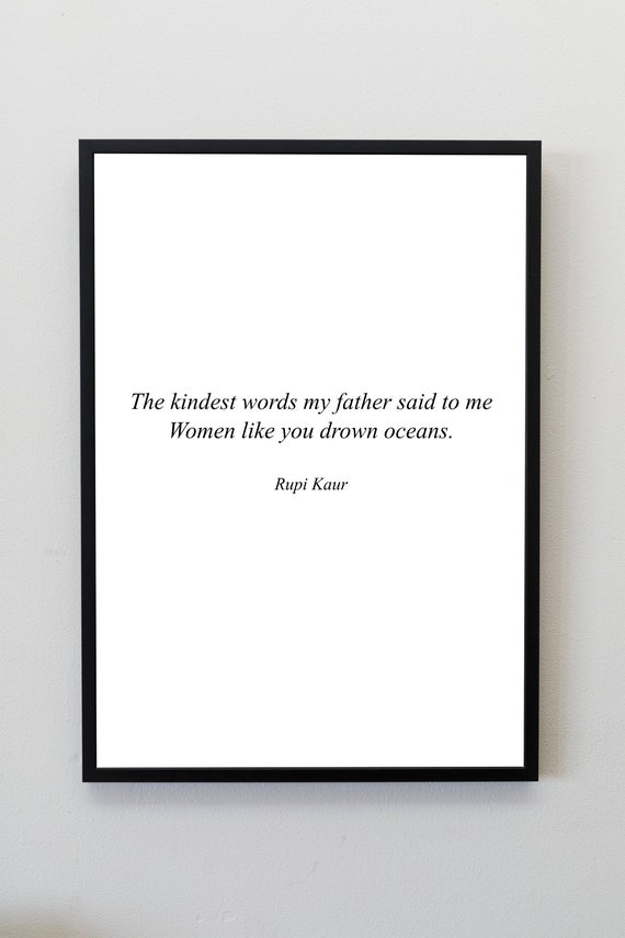 Rupi Kaur Quote Print Rupi Kaur Poem Print Rupi Kaur Quote - Etsy