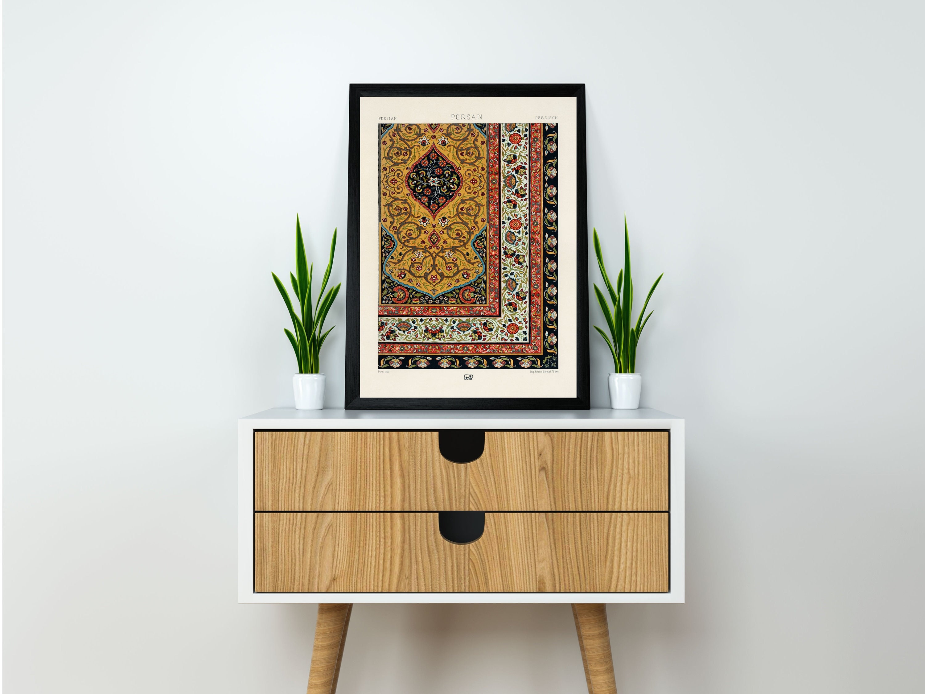 Persian Pattern Wall Art | Persian Wall Décor | Traditional Persian ...