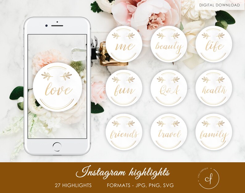 Instagram Influencer Highlight Covers, Lifestyle IG Cover, Instagram ...