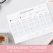 Weekly Instagram Content Planner Printable - Etsy