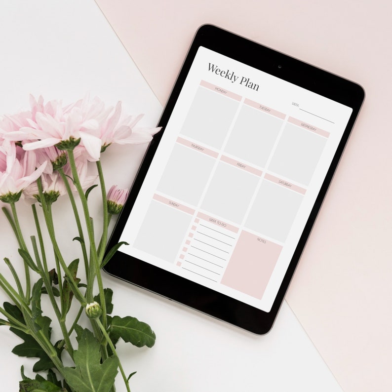 2023 Weekly Planner Printable and Digital Minimal Elegant One - Etsy