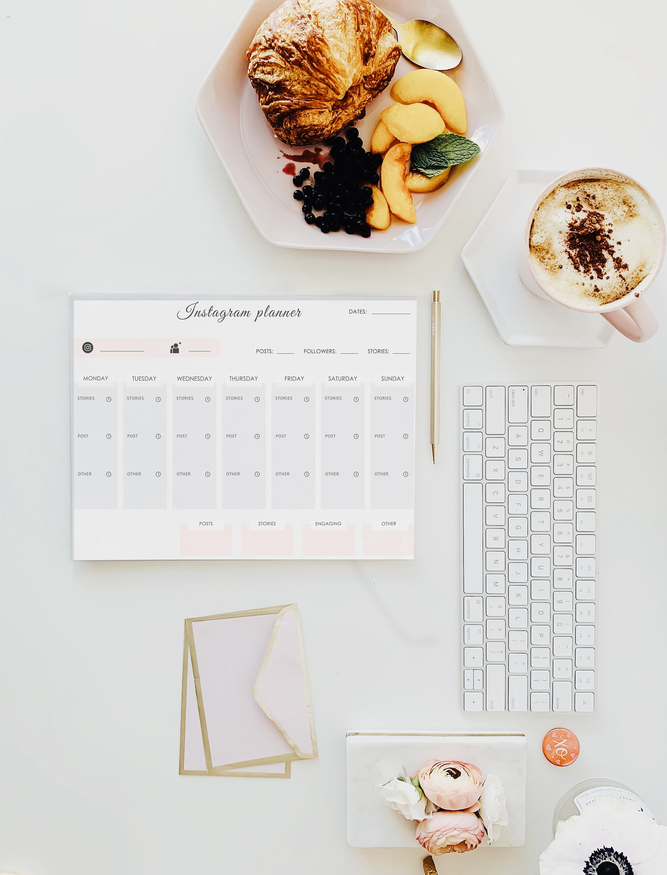Weekly Instagram Content Planner Printable - Etsy
