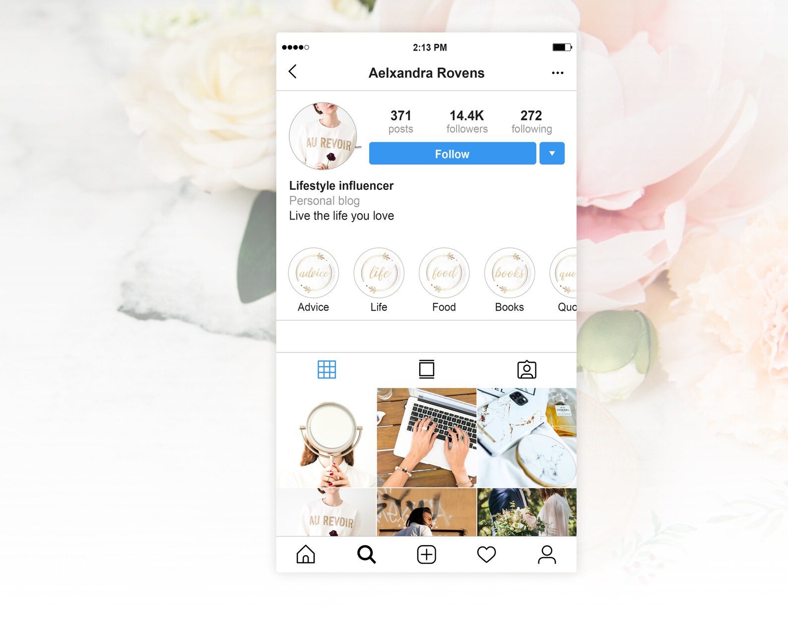 Instagram Influencer Highlight Covers, Lifestyle IG Cover, Instagram ...