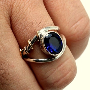 Blue Stone Ring - Etsy
