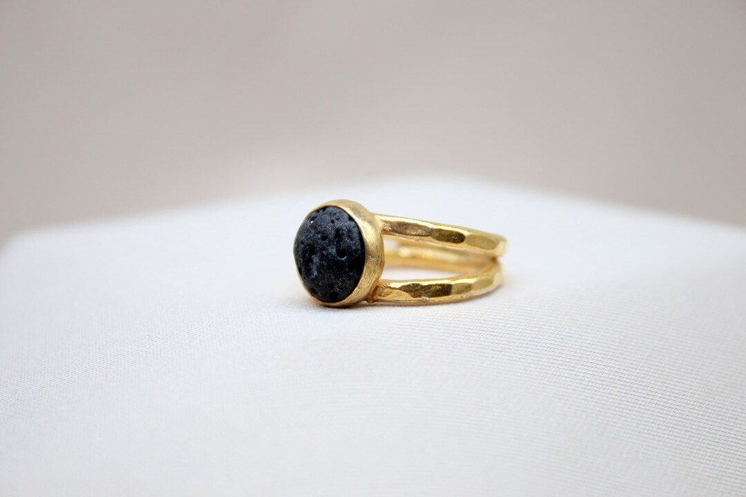 Discover the Beauty of Raw Lava Silver Rings: Perfect Handmade Gifts - Etsy