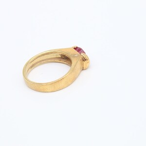 Hand Ruby Silver Ring Solid Silver 925K Sterling Silver Five Fingers ...