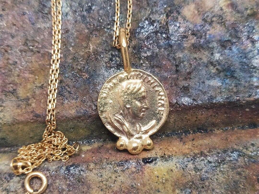 Ancient Military Commander Figured Signet Necklace Silver Necklace ...