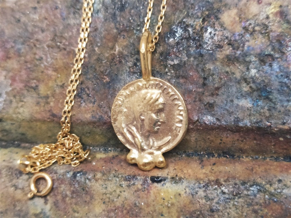 Ancient Military Commander Figured Signet Necklace Silver - Etsy