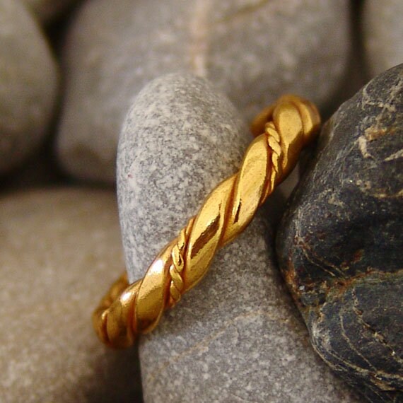 Solid Sterling Ring Twist Ring Band Ring Rope Ring Stackable | Etsy