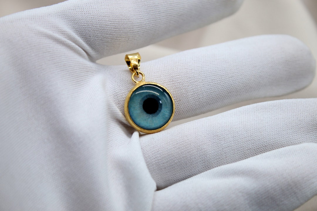 Handmade Sterling Silver Eye Pendant - Mystical Talisman Necklace - Etsy