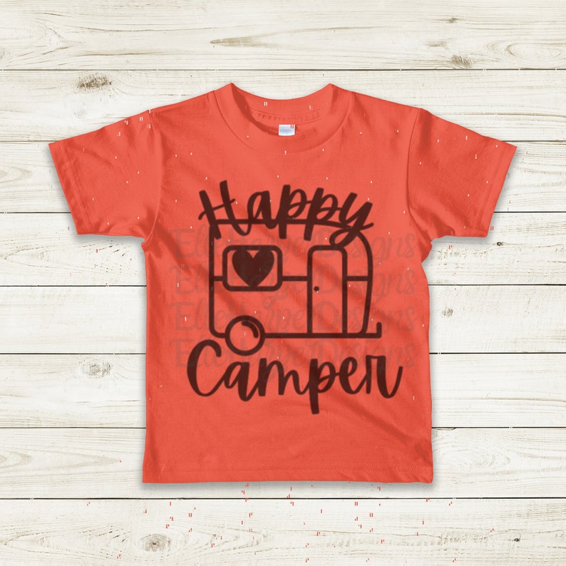 Happy Camper SVG Heart PDF- Png - Pdf- Dxf - INSTANT Digital Download ...