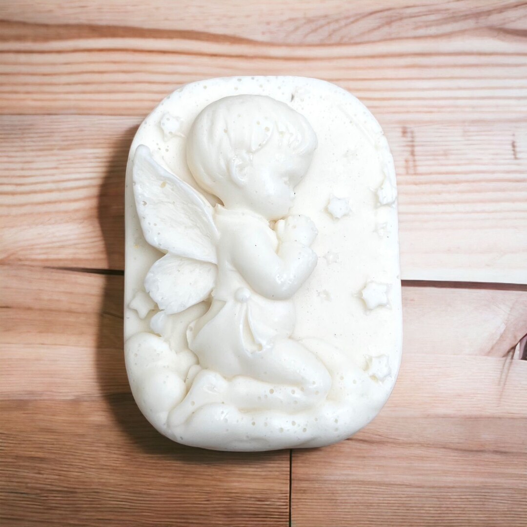 Handmade Neutral Bar Soap in the Shape of an Angel for Babies - Etsy