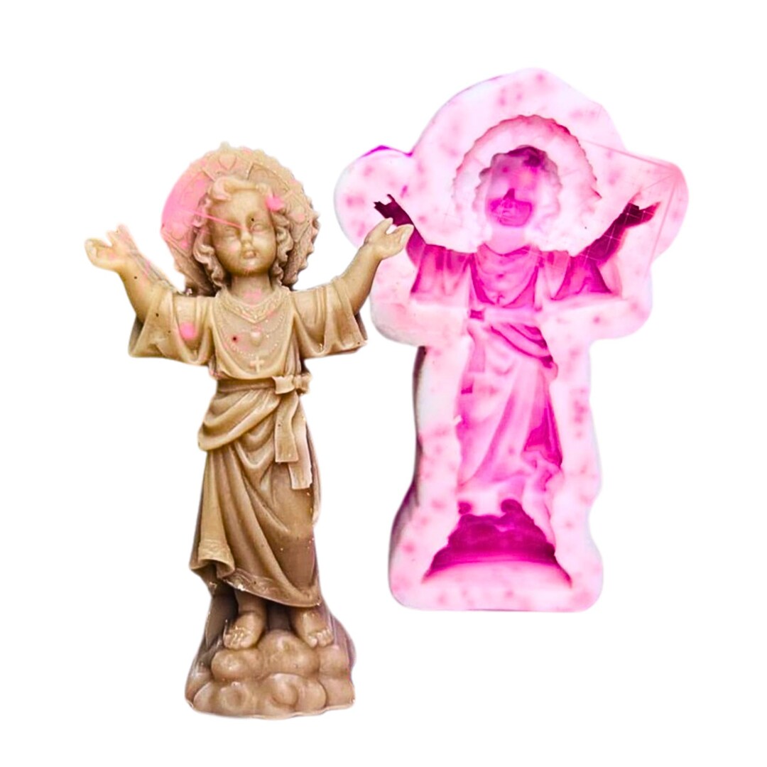 3D Divine Child Religious Mold – Candle, Keepsake, Resin Craft – Rose ...