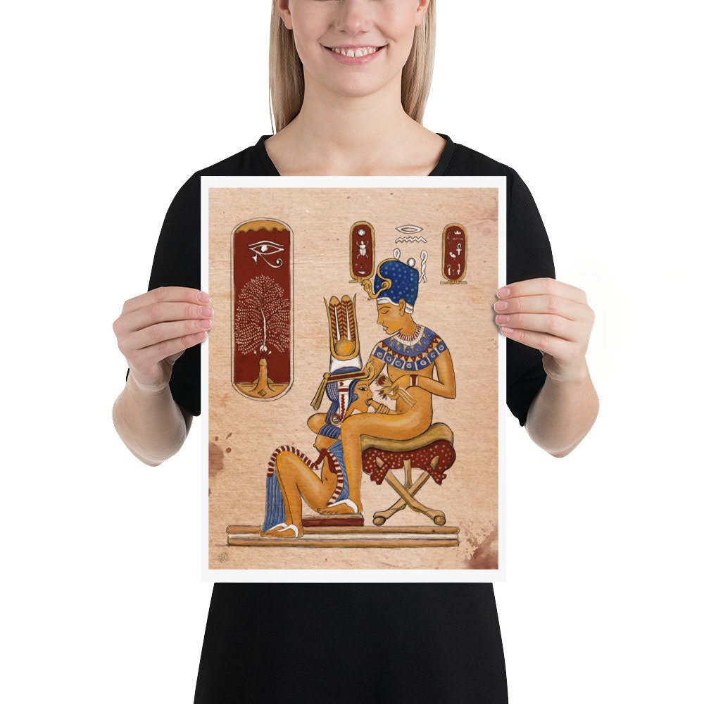 Erotic Nude Egyptian Papyrus Artwork Wall Art Sensual Sexy - Etsy